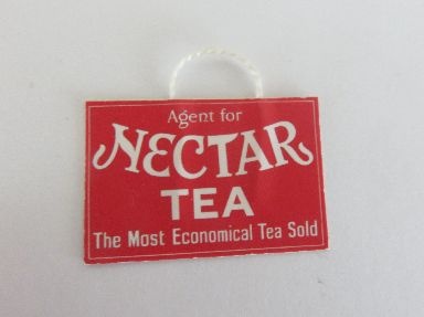 Nectar Tea shop sign - Handcrafted Miniatures