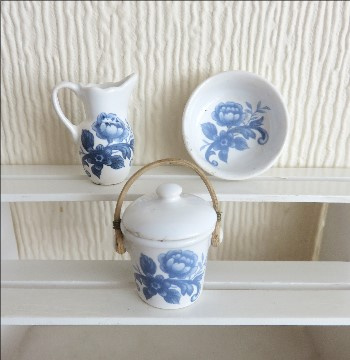 Toilet set by Lenham Pottery - Handcrafted Miniatures