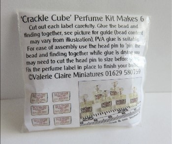 Crackle cube perfume KIT - Handcrafted Miniatures